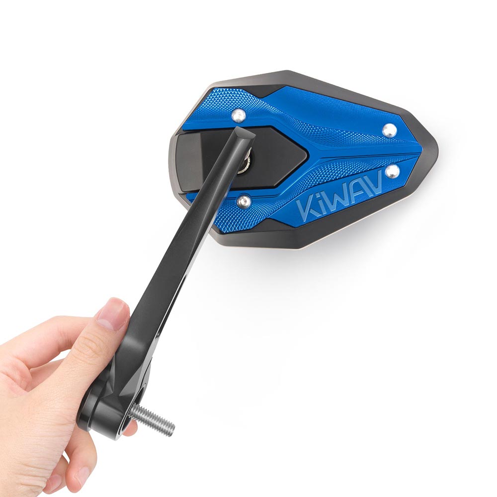 bar end mirrors: ViperII all blue bar end mirrors for M8 threaded ...