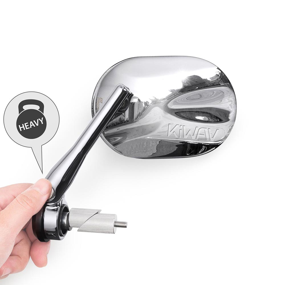 bar-end mirrors: Stark chrome heavy weight bar end mirrors compatible ...