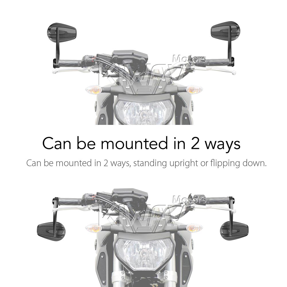 All Products: Mamba glossy carbon bar end mirrors compatible with ...