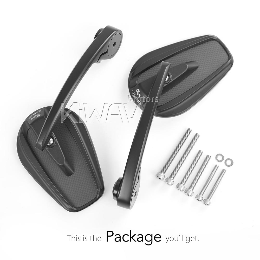 All Products: Mamba matte carbon bar end mirrors compatible with ...