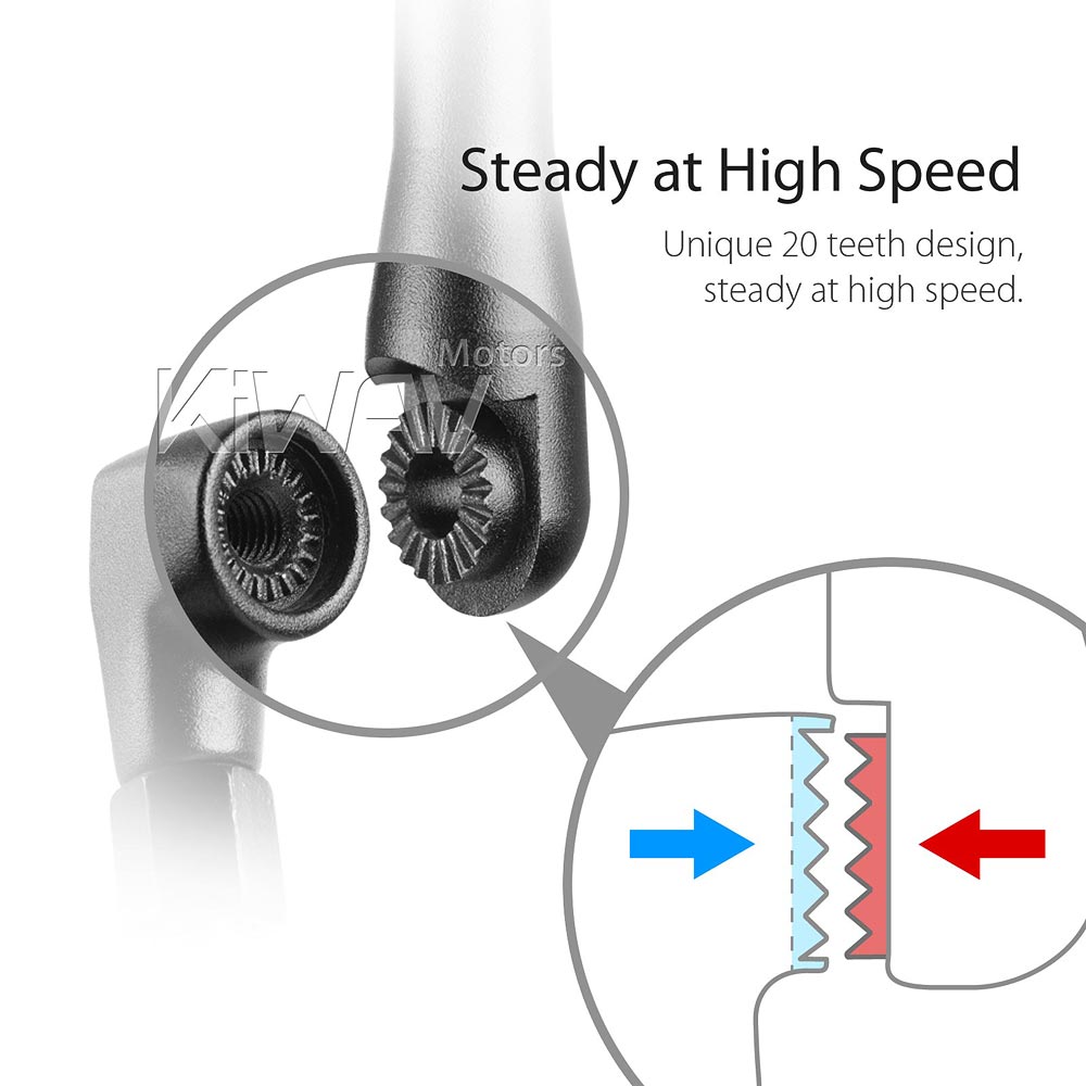 All Products: Blok black motorcycle mirror 10mm a piece compatible with ...