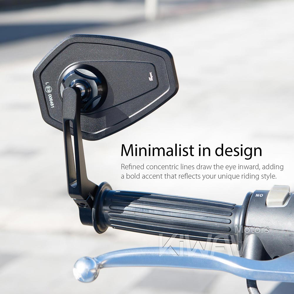 All Products: Blok black bar end mirrors a pair for 7/8, 1 Inch ...