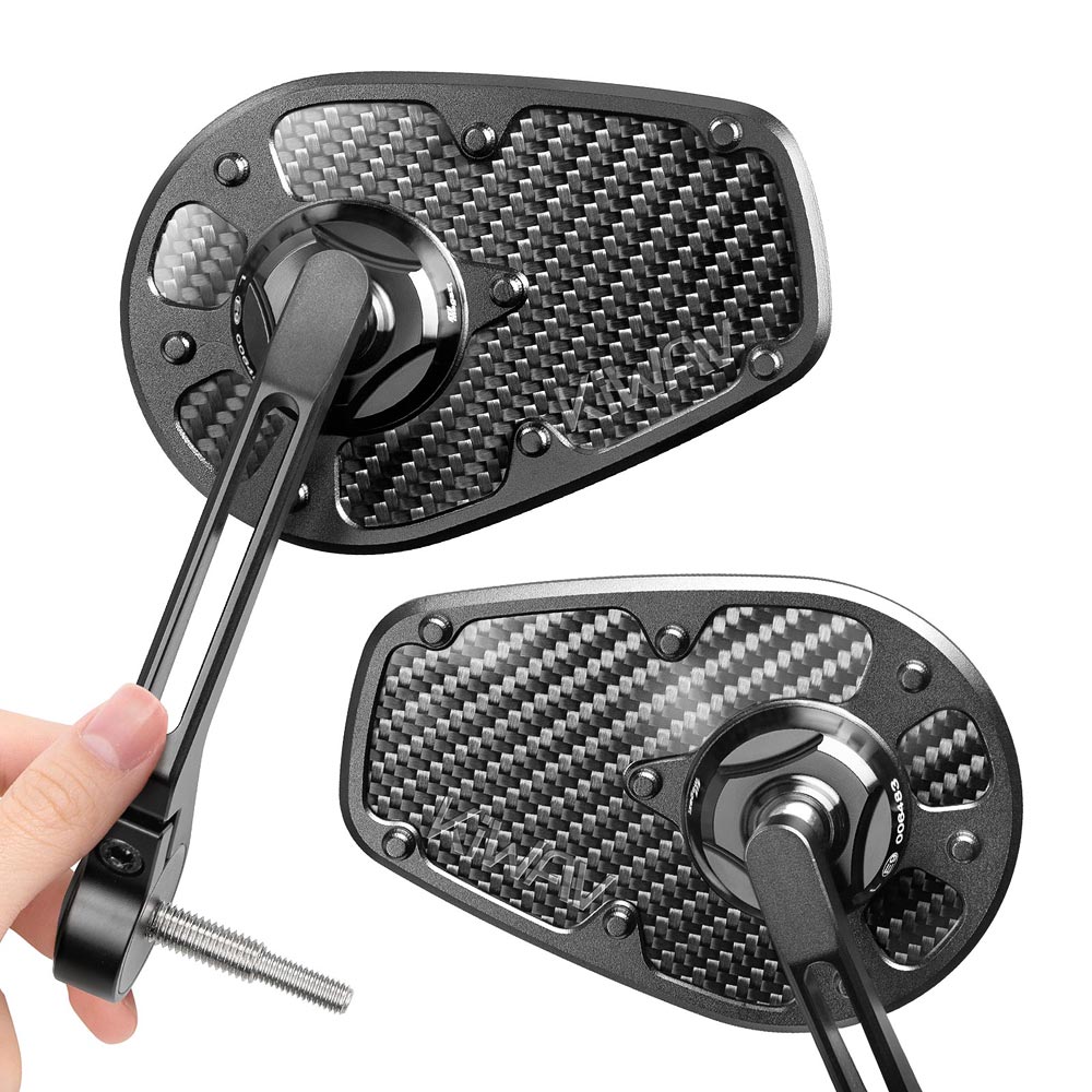 bar-end mirrors: MambaX glossy carbon fiber bar end mirrors a pair ...