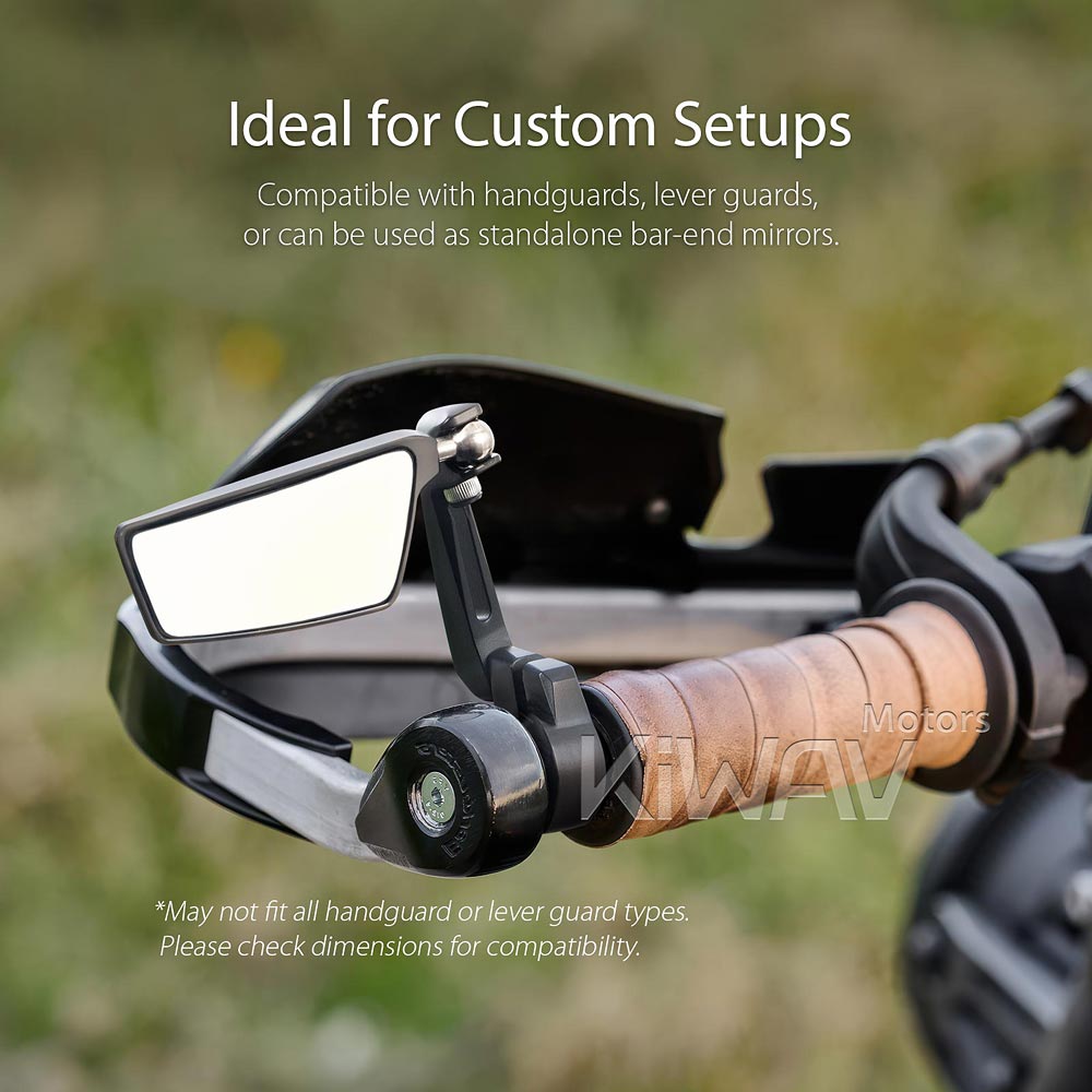 All Products: Leap black heavy weight bar end mirror LH for M8 threaded ...