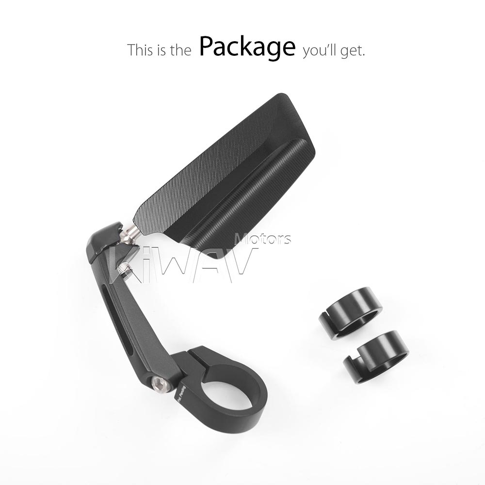 All Products: Leap black bar end mirror LH for 7/8, 1 Inch handlebars ...