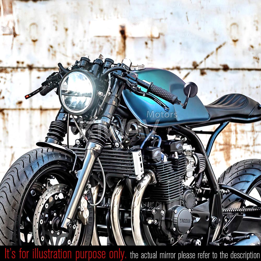 bar-end mirrors: 2.5 Inch round CNC aluminum convex bar end mirror ...