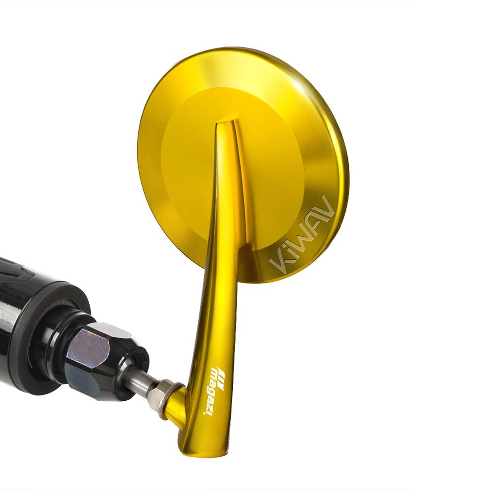 All Products: 2.5 Inch round CNC aluminum convex bar end mirror yellow ...