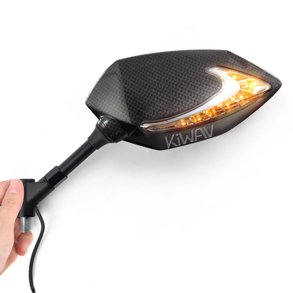 Lucifer LED motorcycle mirrors | KiWAV Motors