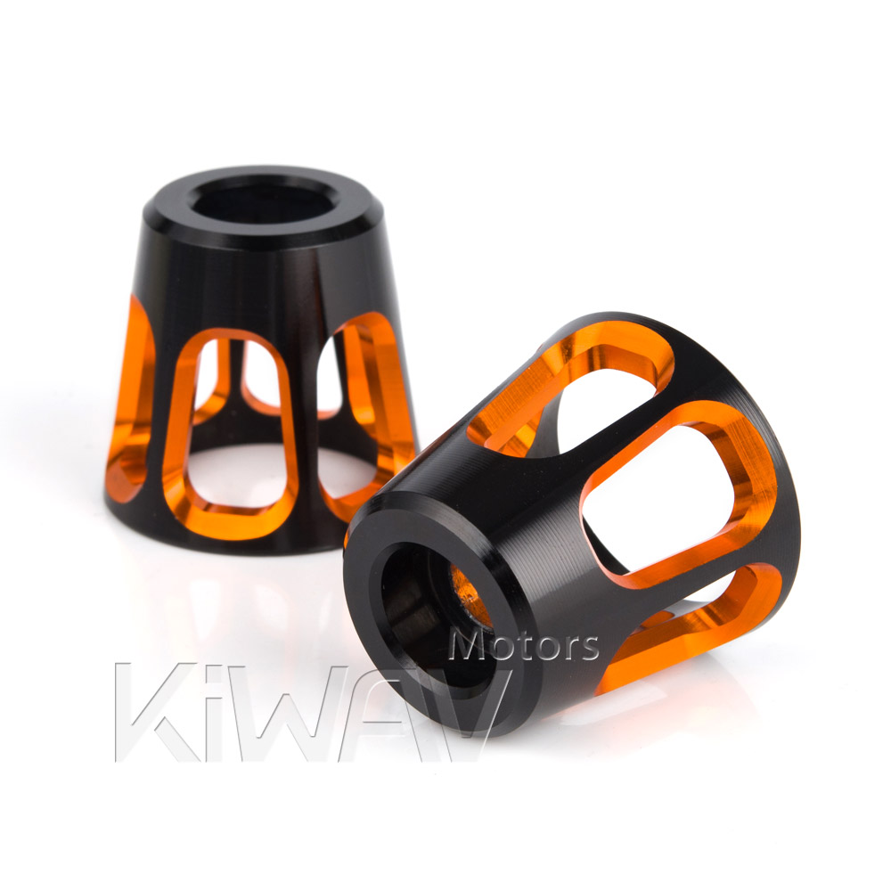All Products: Tower orange heavy weight bar ends w/ silver base 6mm