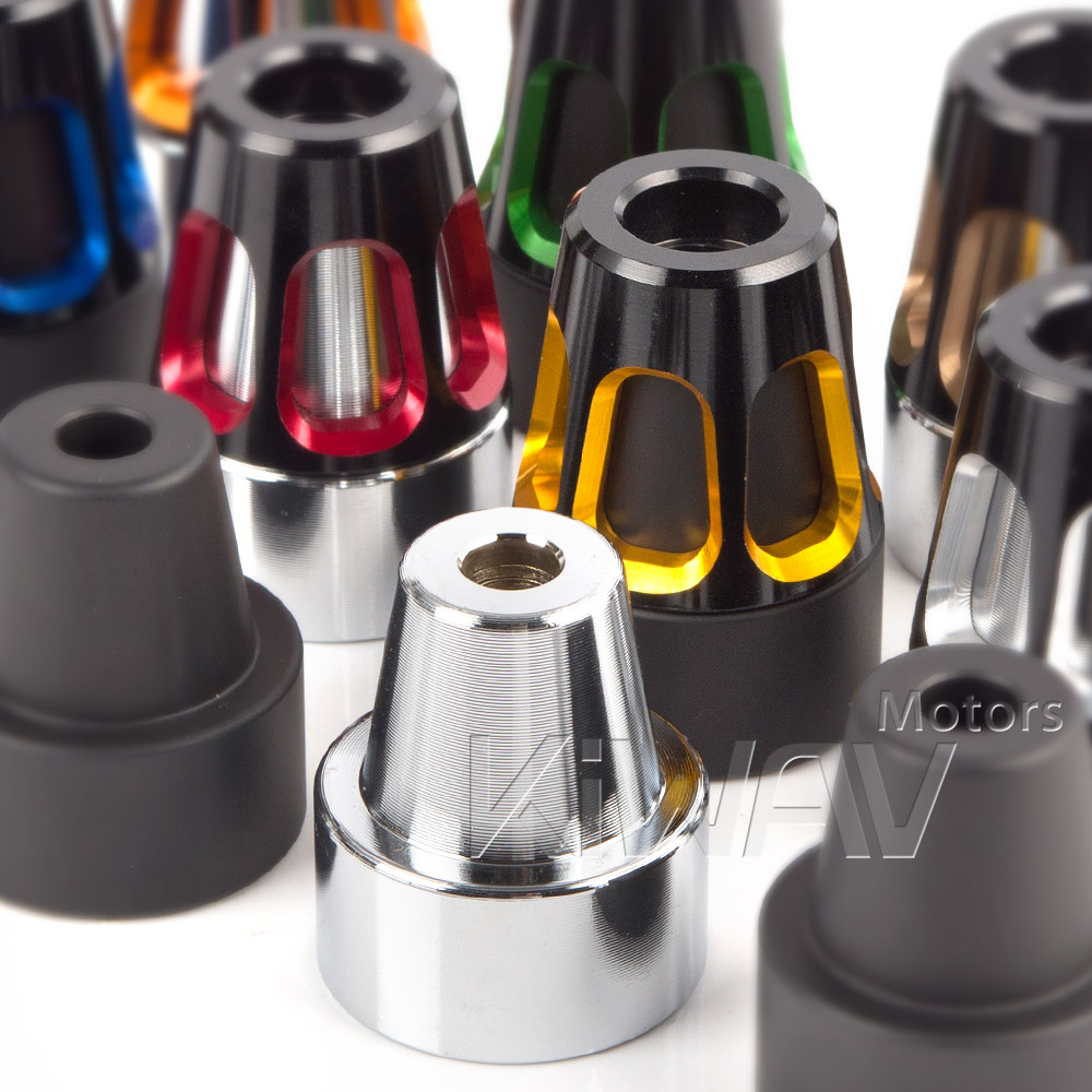 All Products: Tower orange heavy weight bar ends w/ silver base 6mm