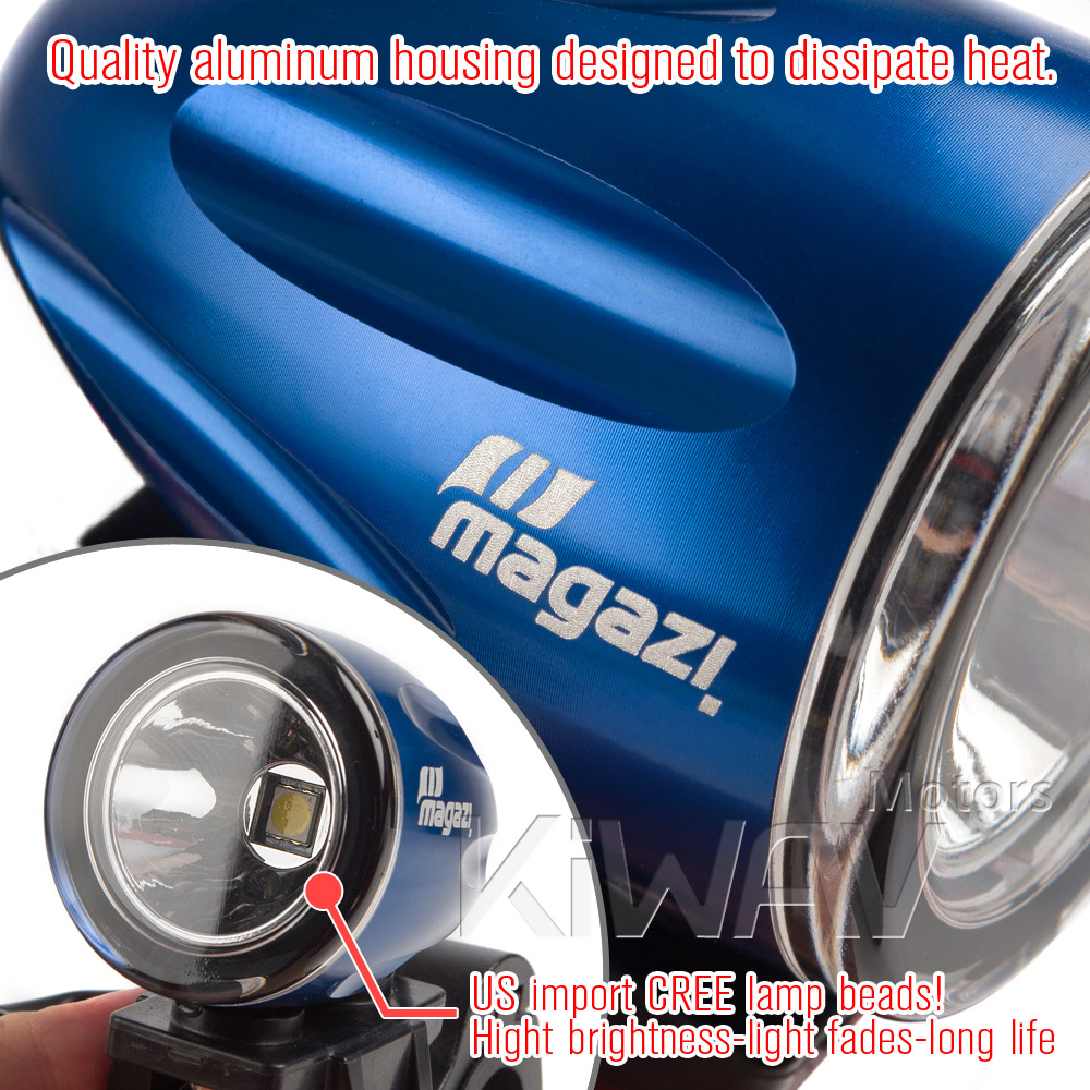 auxiliary: Explorer anodized auxiliary LED light 5 colors