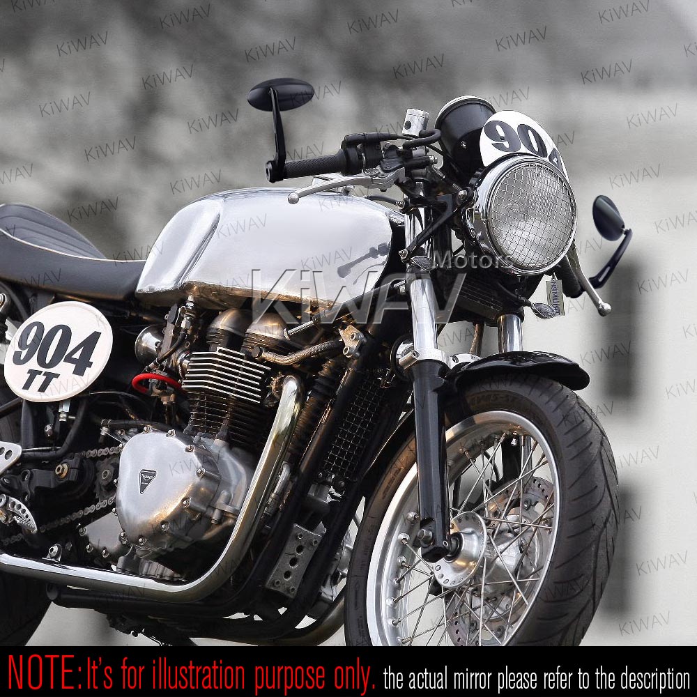 All Products: Ultra black bar end mirrors for M6 threaded handlebars