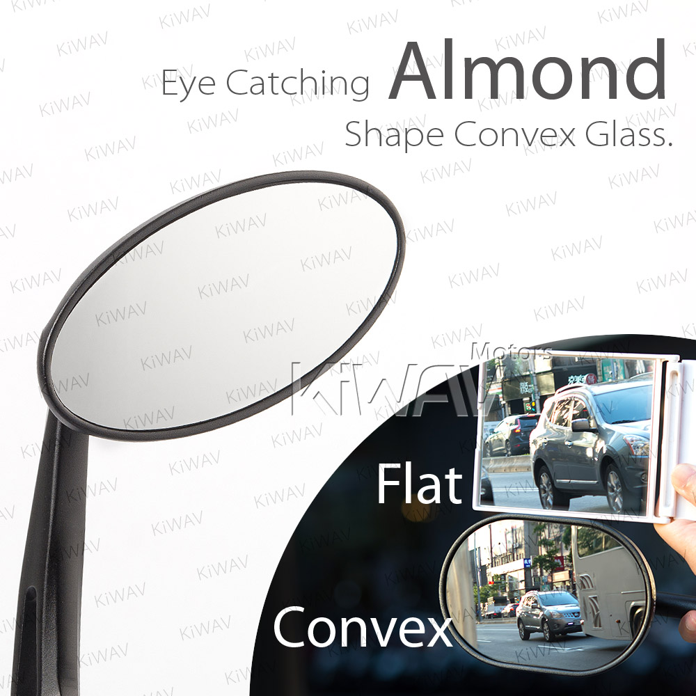 bar-end mirrors: Ultra black bar end mirrors compatible with BMW