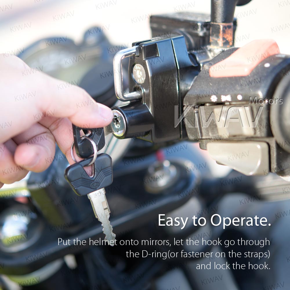 All Products: motorcycle helmet lock black fit for 7/8 inch handlebar ...