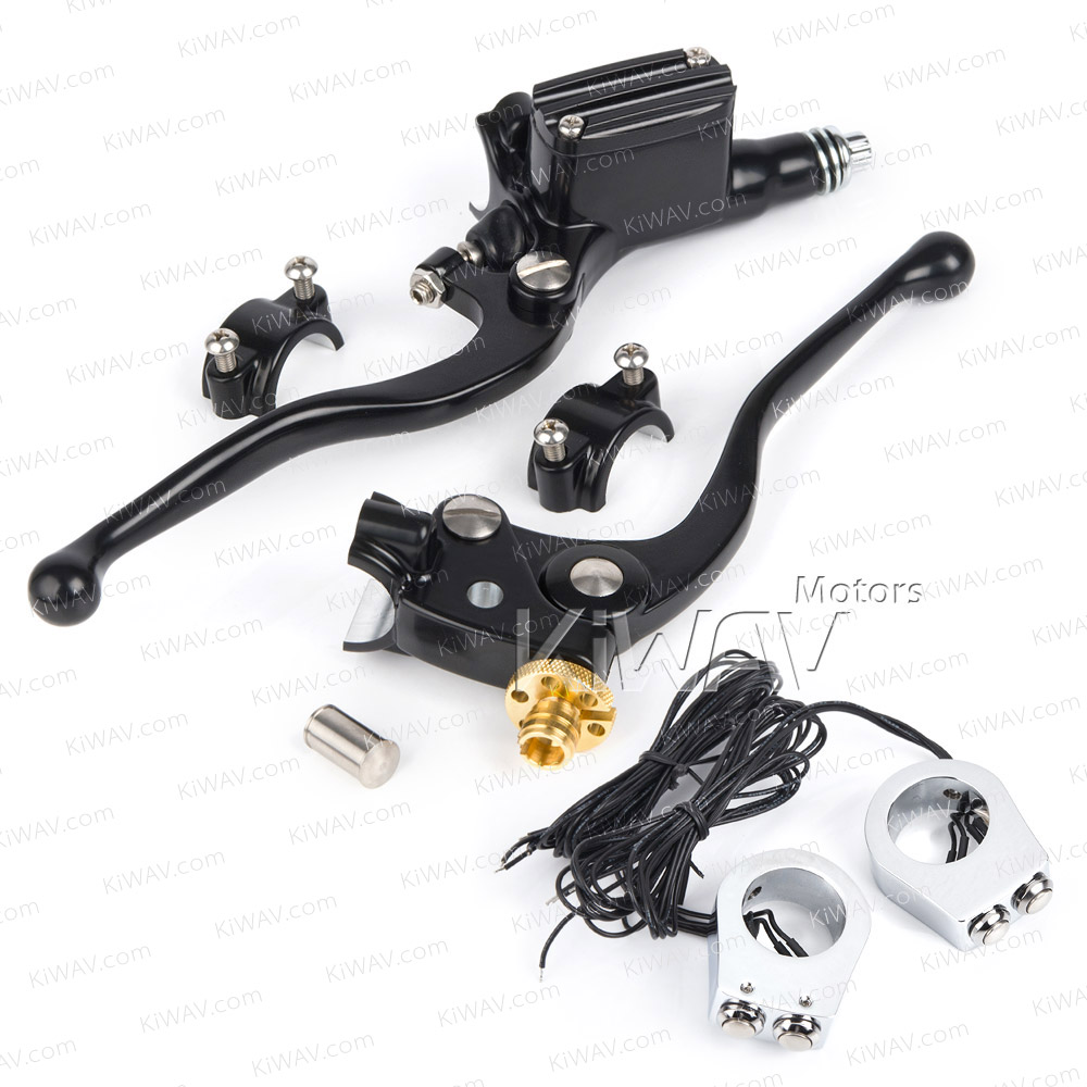 All Products: Vintage hand control black w/ chrome switches for 1 inch bar