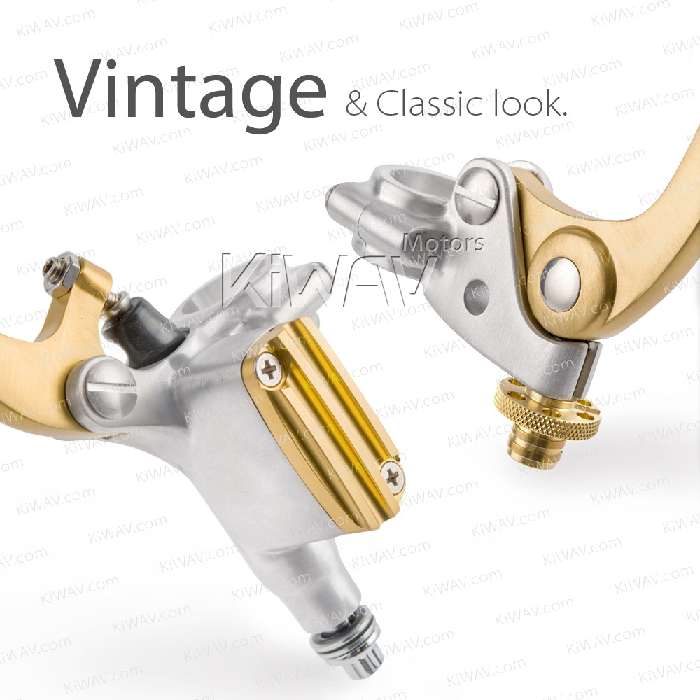 All Products: Vintage hand control silver & gold for 7/8 inch bar