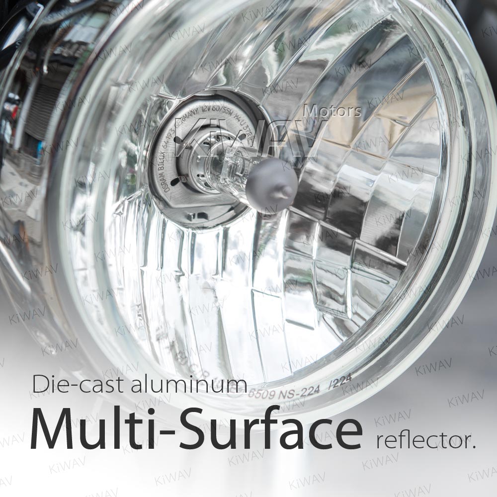 All Products: 5-3/4 inch ECE LHD headlight chrome bottom mount