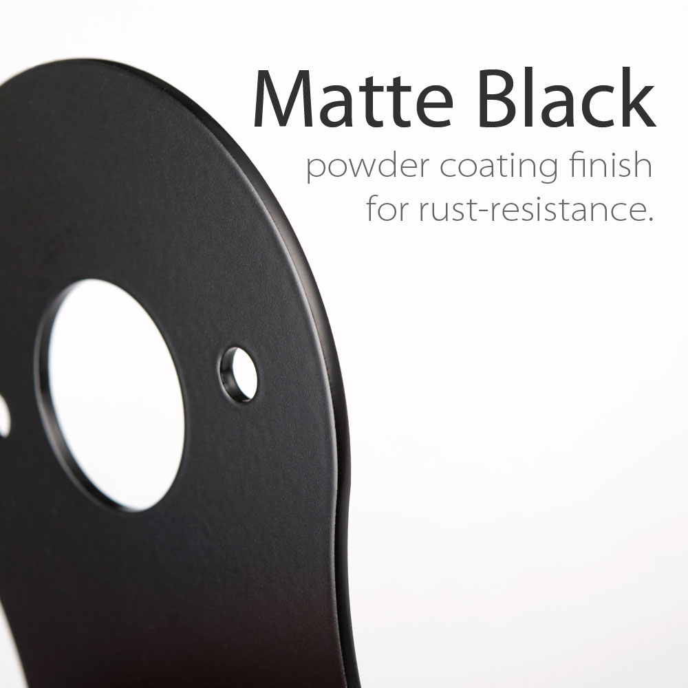 LED round tail light with black mounting bracket