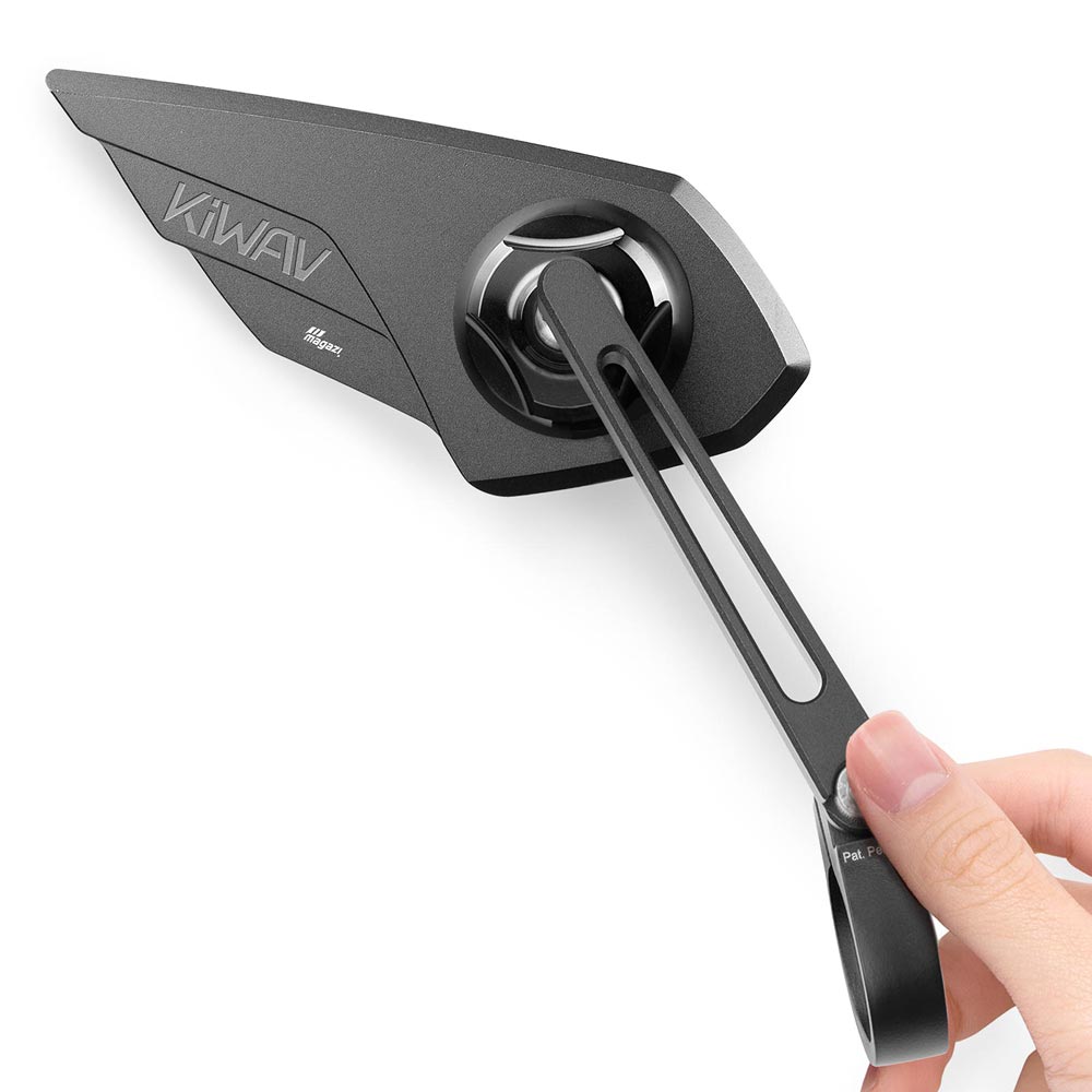 bar end mirrors: Wisp black bar end mirrors