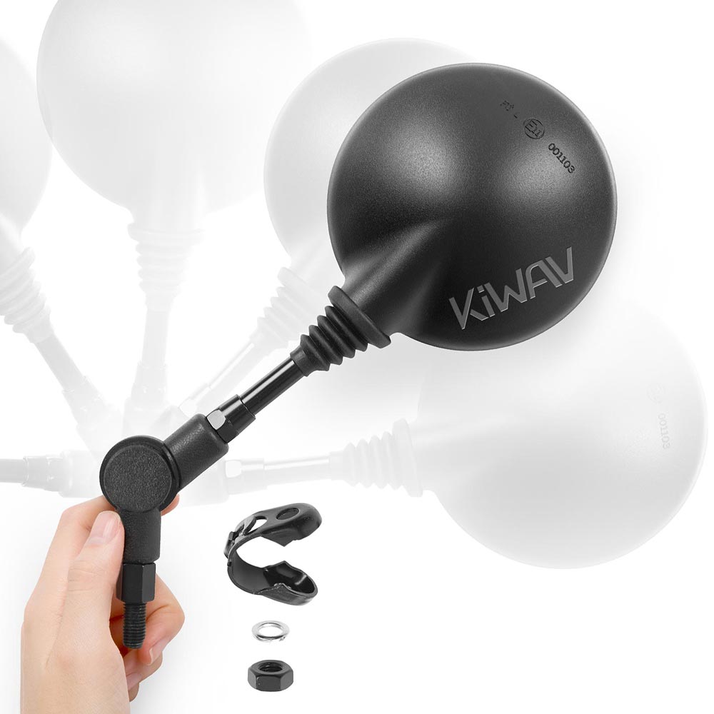 folding mirrors: KiWAV folding rear view mirror